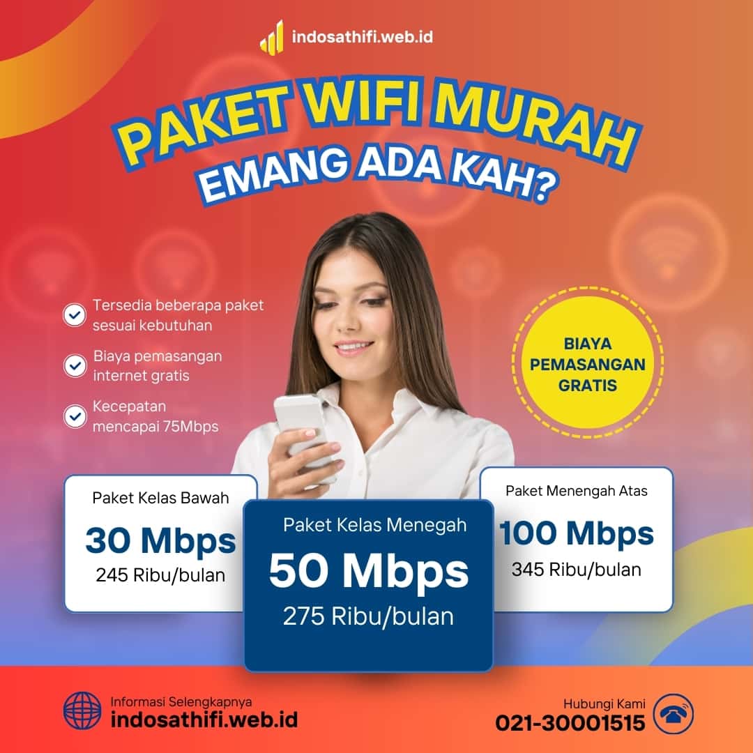 Paket WiFi Murah: Pasang Sekarang dan Dapatkan Diskon!